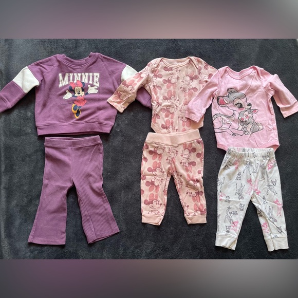 Disney | Matching Sets | Baby Girl 69m Disney 2pc Outfit Sets Bundle ...